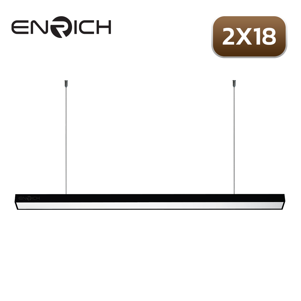 โคมไฟ ENRICH LINEAR T8 แขวนสลิง 2x 18w - EnrichLamp