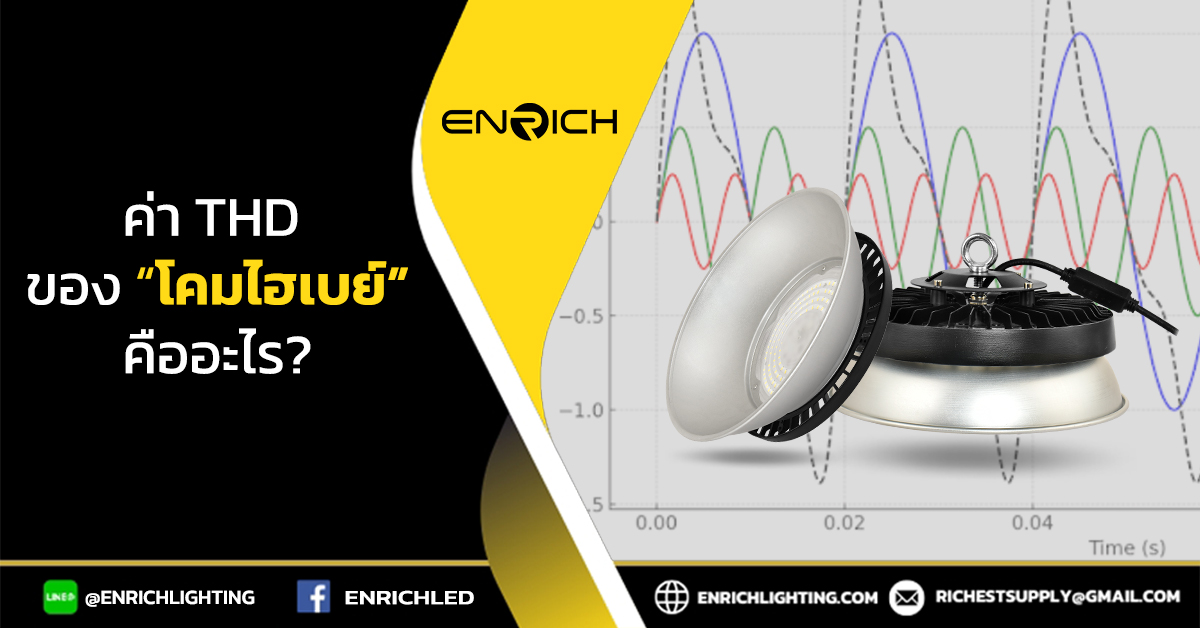ค่า THD ของโคมไฮเบย์ คืออะไร? - EnrichLamp